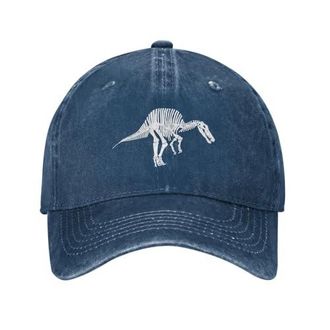 Generic Squelette De Dinosaure Femme Homme Hip-Hop Cap R&eacute;tro Ancien Chapeau Anti-Soleil Casquette Trucker pour Ext&eacute;rieur Sport Cyclisme