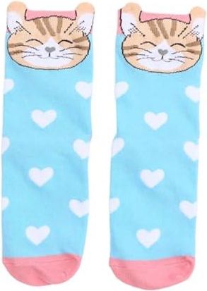 Generic Chaussettes Femme Chaussettes Chaudes Femme Chaussettes Thermiques Femme De Classique Chat Douillettes Imprim&eacute;s Mignons Id&eacute;ales Comme Bas De No&euml;l Ou C