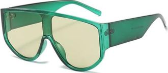Generic Lunettes De Soleil &Agrave; Monture Large For Hommes Et Femmes, Id&eacute;ales For Les Soir&eacute;es, D&eacute;placements Ou Le Sport(Green)