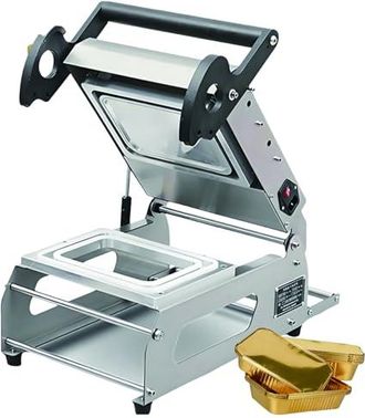 Generic Machine de Scellage Thermique Alimentaire Professionnelle - Scelleuse Manuelle &agrave; Pression pour Barquettes de Sandwich, 7-8 Barquettes/Min, Temp&eacute;rature
