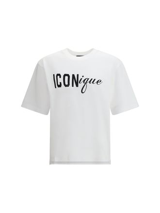 Dsquared2 Mens T-Shirt Icon White Cotton T-Shirts And Polos