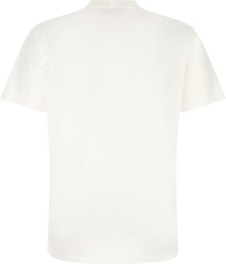 Stone Island Logo-Patch Cotton Jersey T-Shirt - White