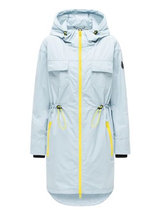 Marikoo Damen Mantel &Uuml;bergangsjacke Tr&uuml;ffelbonbon mit Kapuze