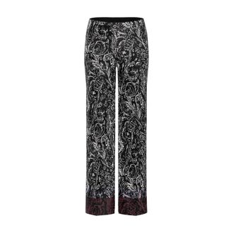 Marc Cain Jersey-Hose mit weitem Bein - - Trousers - Damen - Schwarzk - XL