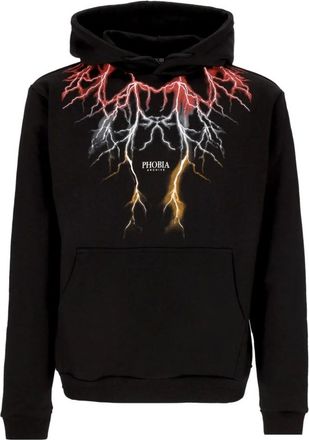 Phobia Archive Homme, Sweatshirts et sweats &agrave; capuche, Noir, Taille: L Lightning Sweat &agrave; capuche