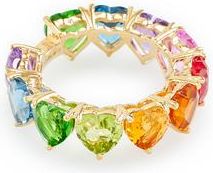 Yvonne Léon Bague Rainbow en or jaune