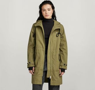 G-Star Duty Straight Parka - Gr&uuml;n - Damen