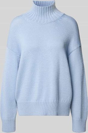 Closed Strickpullover aus Woll-Mix mit Stehkragen