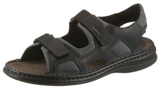 Josef Seibel Trekkingsandale JOSEF SEIBEL Max 61, Herren, Gr. 43, ocean, kombi, Leder, Textil, Schuhe, Klettsandale, Sommerschuh mit verstellbaren Klettverschl&uuml;sse