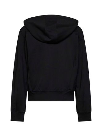 Dries Van Noten Mens Zip-Up Hoodie Harrino Wool Black Sweatshirts Sweater