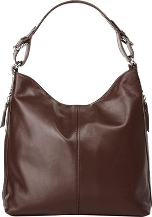 Samantha Look Handtasche Echt Leder Damen | Made in Italy, elegante Schultertasche, Umh&auml;ngetasche aus Leder | 017580