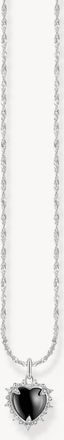 Thomas Sabo Halskette aus 925er Sterlingsilber in Silber mit romantischem Herzanh&auml;nger