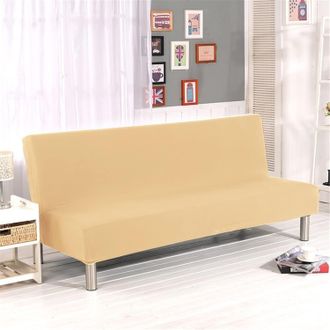 Generic Einfarbig Sofabett&uuml;berzug Polyester Spandex Stretch Futon Schutzh&uuml;lle Protector Elastisch Vollklappbar Couch Sofa Shield Klappcouch Ohne Armlehnen Ant