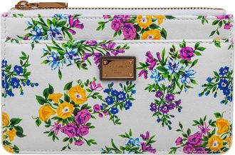 Dolce & Gabbana Femme, Accessoires, Multicolore, Taille: ONE Size Porte-cartes en cuir Dauphine &agrave; imprim&eacute; floral