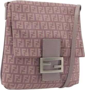 Fendi Sac bandouli&egrave;re Zucchino en toile Pre-owned - Femme - Pre-owned - Rose - Taille: ONE Size