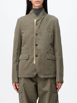 Fendi Blazer court en coton avec col montant et poches &agrave; rabat