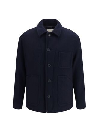 Brooksfield Mens Work Jacket Navy Wool Outer (ovis Aries) Knitwear Sweater