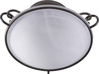 Lindby Deckenlampe Rando (Landhaus, Vintage Rustikal) in Alu aus Metall (3 flammig E27) - Deckenleuchte Lampe Wohnzimmerleuchte