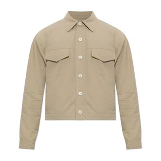 Balmain Homme, Vestes, Beige, Taille: 2XL Veste avec poches