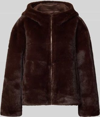 BA&SH Jacke aus Kunstfell mit Rei&szlig;verschluss Modell PANDY
