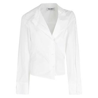 The Attico Femme, Blouses et Chemises, Blanc, Taille: 34 FR Chemise Asym&eacute;trique
