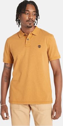 Timberland Gewaschenes Oyster River Kurzarm-Poloshirt f&uuml;r Herren in Gelb, Herren, Gelb, Gr&ouml;&szlig;e