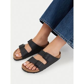 Birkenstock Pantoletten Birkenstock Arizona Birko-Flor 0051793 Schwarz