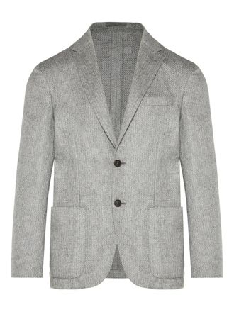 Corneliani blazer à poches plaquées - Gris