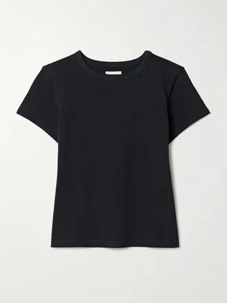Khaite T-shirt En Jersey De Coton Samson - Noir