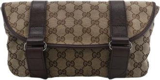 Gucci unisex, Pre-owned, Beige, Taille: ONE Size Sac banane GG Canvas Pre-owned