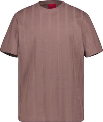 HUGO BOSS Herren T-Shirt braun Baumwolle