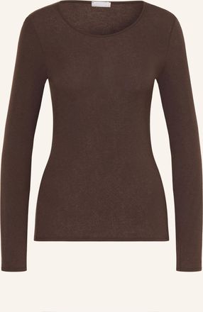 Hanro Longsleeve Ultralight Wool braun