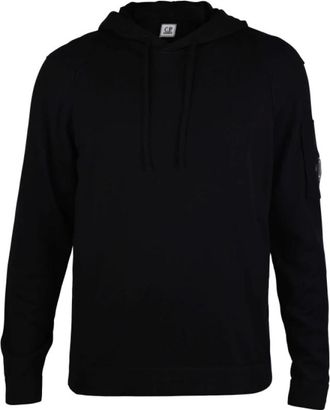 C.P. Company C.p. Company, Homme, Sweatshirts et sweats &agrave; capuche, Noir, Taille: L Sea Island Lens-detail Sweat &agrave; capuche