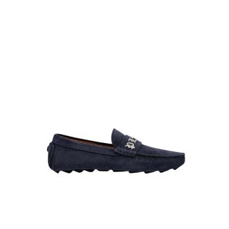 Philipp Plein Gothic Suede Moccasins - - Shoes - Herren - Blau - 42 EU
