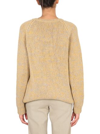 Aspesi Virgin Wool V-Neck Sweater - Yellow