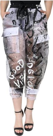 Dolce & Gabbana Femme, Pantalons, Blanc, Taille: 36 FR Pantalon Cargo Court Taille Moyenne