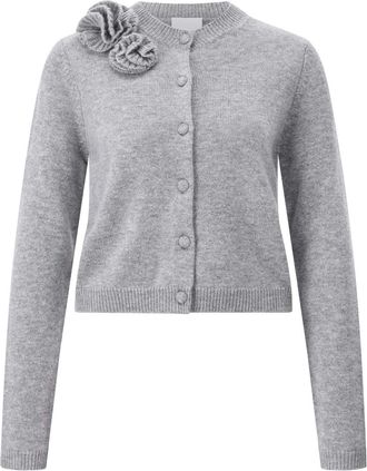 Allude Strickjacke mit Blumendetail