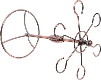 Valiclud Cabilock Weinglashalter aus Eisen H&auml;ngest&auml;nder f&uuml;r Rotweingl&auml;ser Umgedrehtes Gestell f&uuml;r Arbeitsplatte Stabiles Stielglasregal f&uuml;r Haushalt Bar und Re