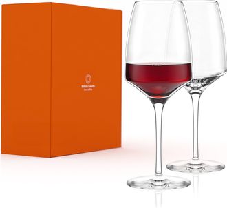 Stölzle Rotweingläser Experience 2er-Set 450ml - Hochwertige Weingläser ideal für Rotwein - Eleganter Rotweinkelch aus Kristallglas für maximale Aromaentfaltu