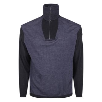 Emporio Armani Col roul&eacute;s - Homme - Pulls - Gris - Taille: 2XL