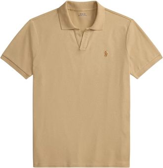 Polo Ralph Lauren Homme, Tops, Beige, Taille: M Polo en Piqu&eacute; Stretch Custom