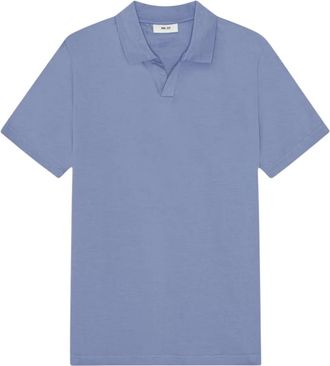 Nn.07 Nn07, Homme, Tops, Bleu, Taille: XL Paul Open Collar Polo