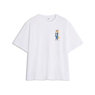 Maison Kitsun&eacute; Herren, Oberteile, Wei&szlig;, LGr&ouml;&szlig;e