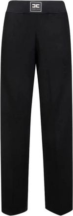 Elisabetta Franchi Femme, Pantalons, Noir, Taille: 40 FR Tricot Pantalons