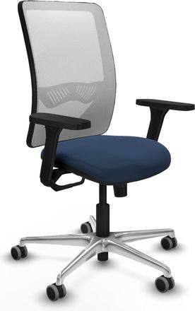 Piqueras y Crespo Atmungsaktiver Stuhl Zulema mit 3D-Armlehnen, h&ouml;henverstellbare Lendenwirbelst&uuml;tze, ausgestattet mit 3 Positionen und Schneideschaum, mit Rollen von 6