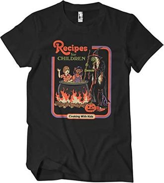 Steven Rhodes Officiellement sous Licence Recipes for Children Hommes T-Shirt (Noir), XX-Large
