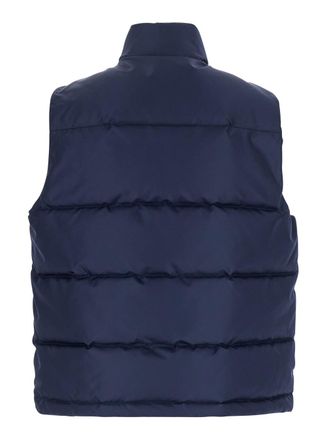 Dr&ocirc;le de Monsieur Mens Vest Blue Tech Fabric Padded & Down Jackets