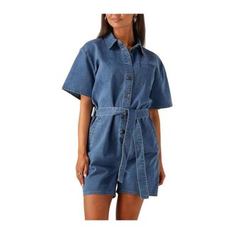 Modstr&ouml;m Damen, Jumpsuits & Playsuits, Blau, MGr&ouml;&szlig;e