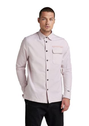 G-Star RAW Herren Pen Pocket Regular Hemd, Mehrfarben (Liquid pink/White Oxford D20545-C895-C940), XS