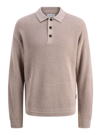 Jack & Jones Male Gestricktes Polo Einfarbig Gestricktes Polo